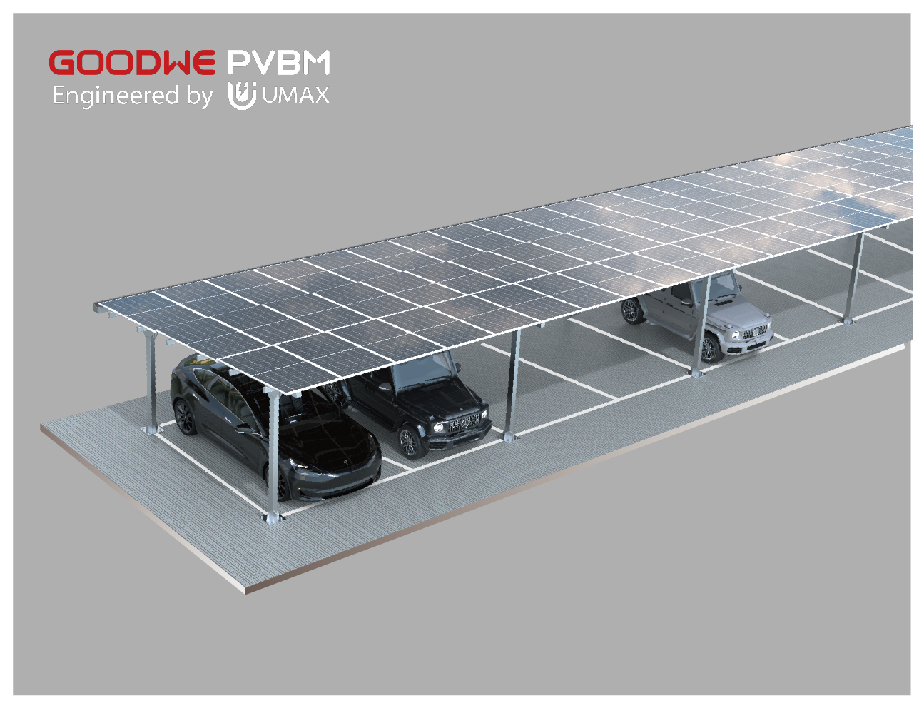 GoodWe unveils Light Steel Strix Series solar carport for commercial ...